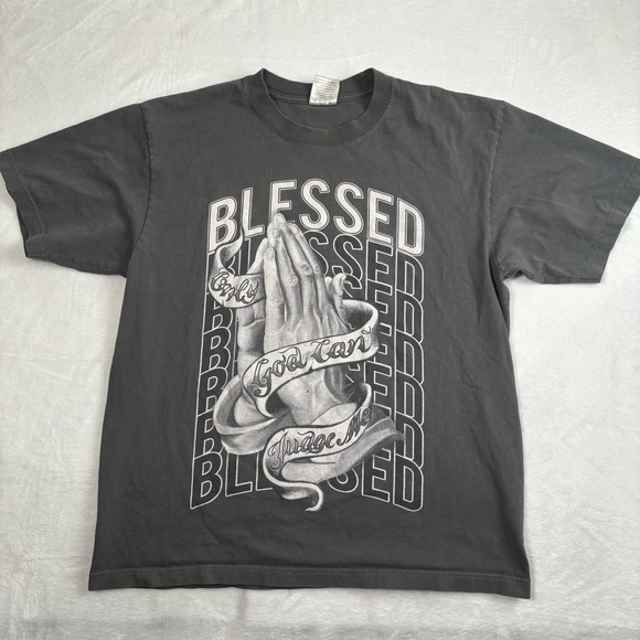Shaka Wear | Shirts | Y2k Only God Can Judge Me Blessed Grey Short ...
